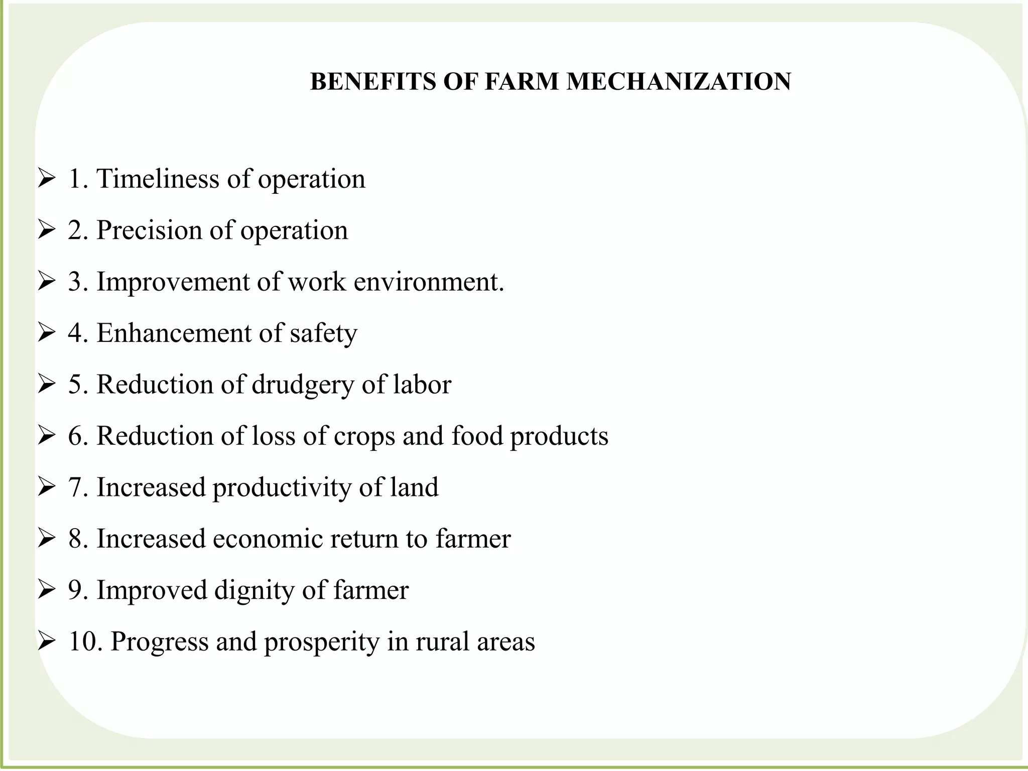 Farm power and machinery | PPTX