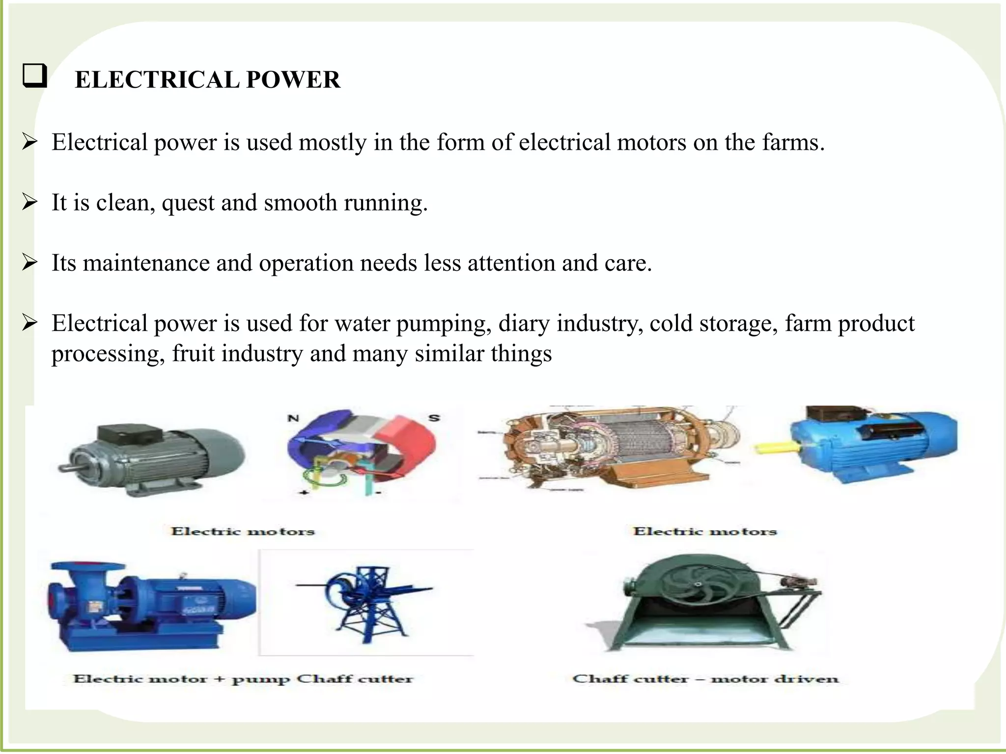 Farm power and machinery | PPTX