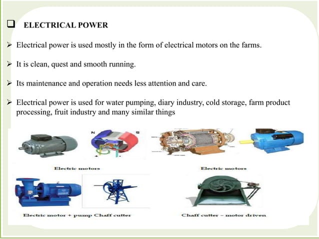 Farm power and machinery | PPTX