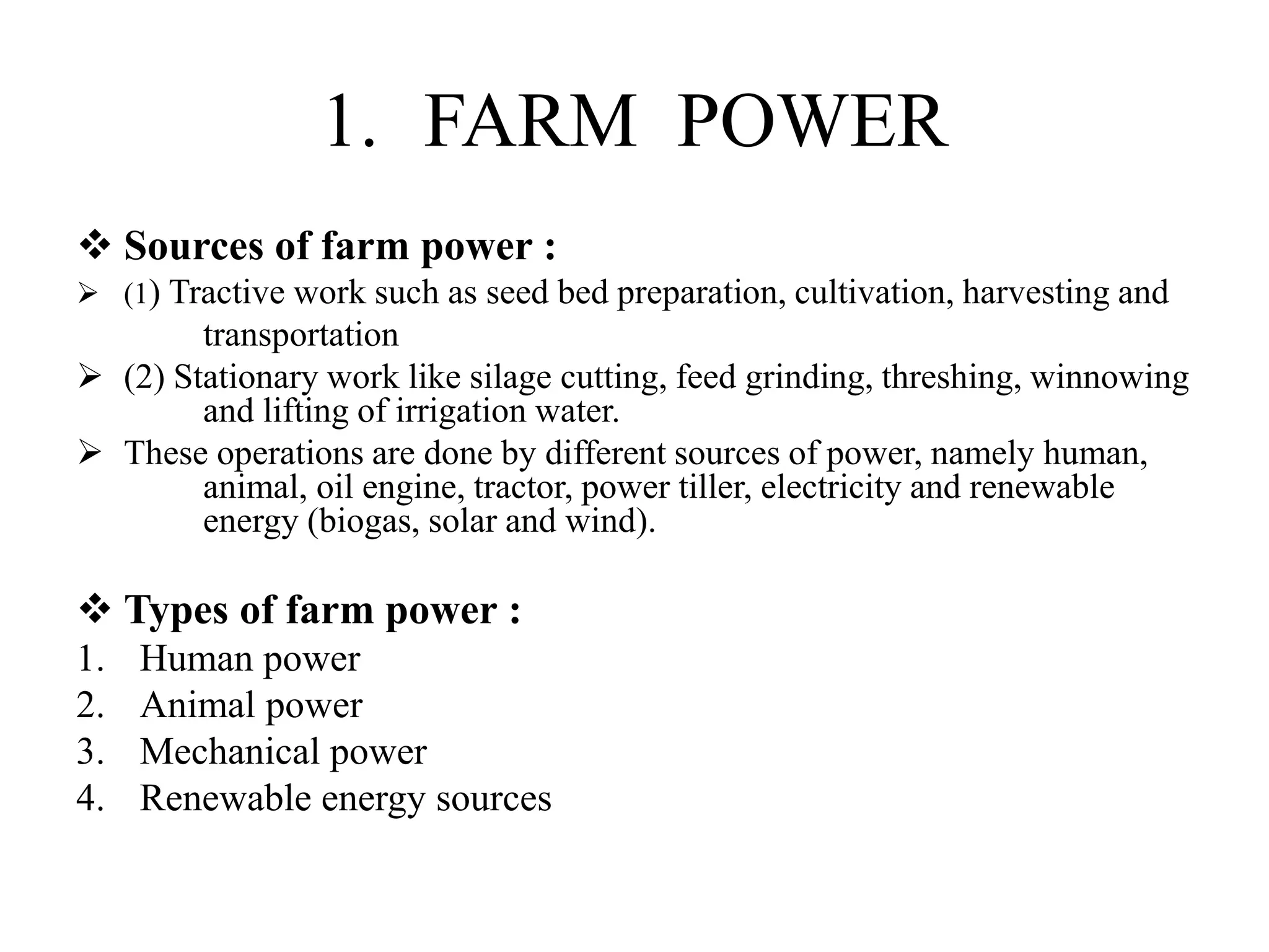 introduction of different tractor systems | PPTX