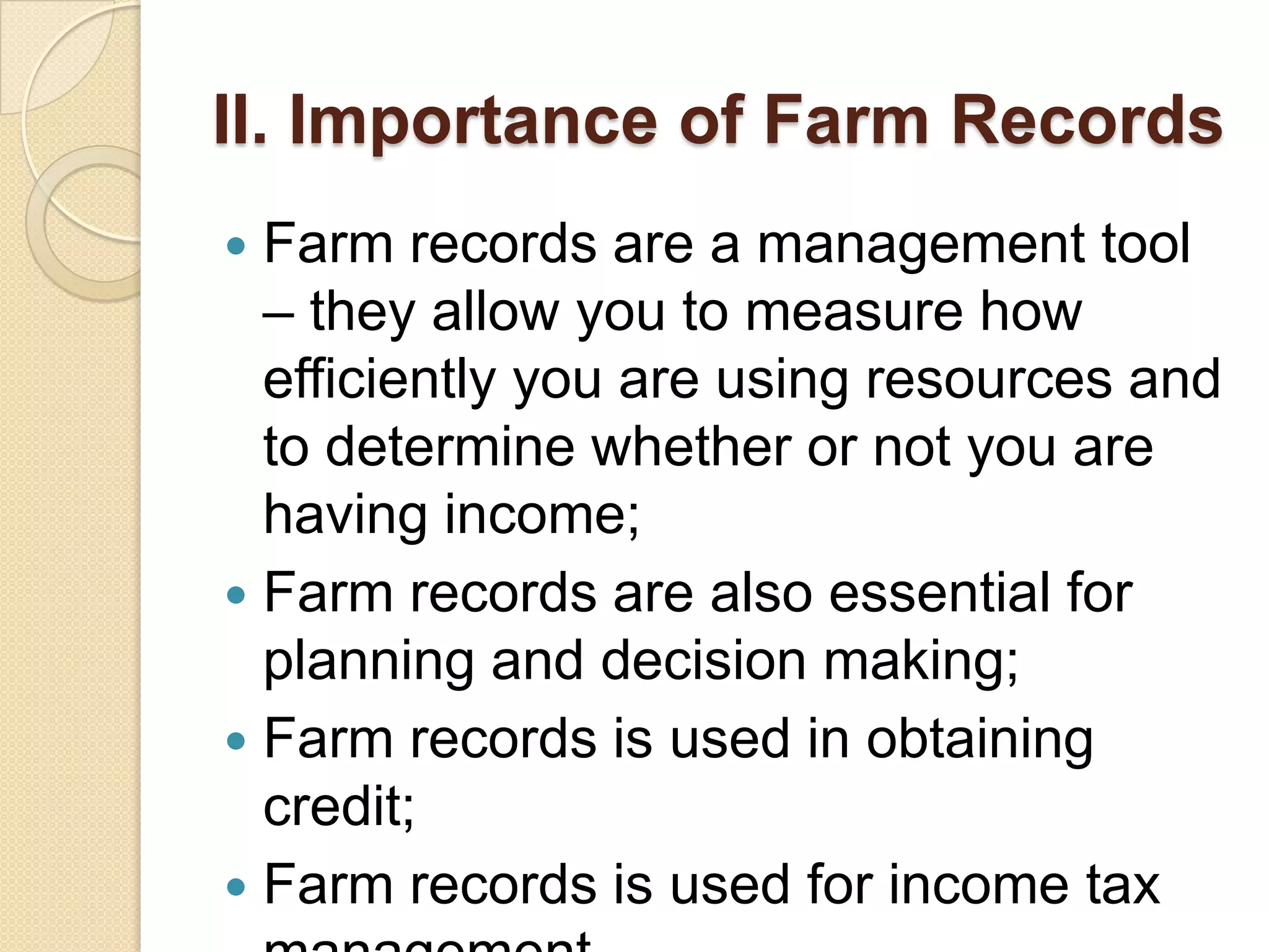 Farm records and accounting | PPTX