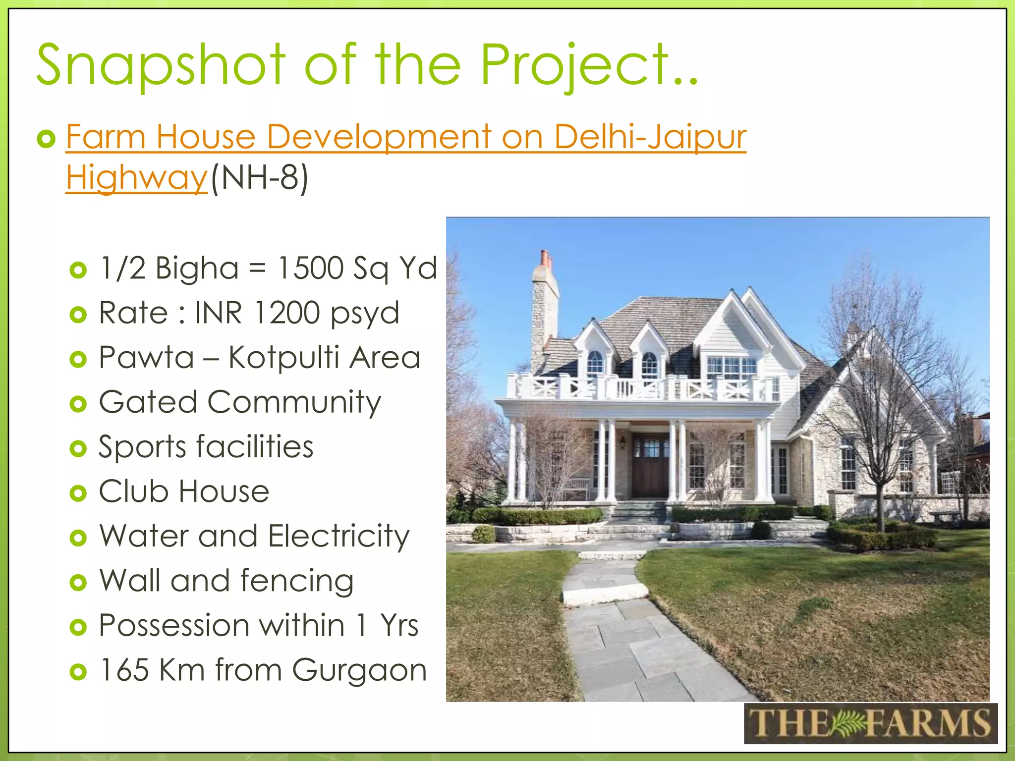 Farm House presentation | PPTX