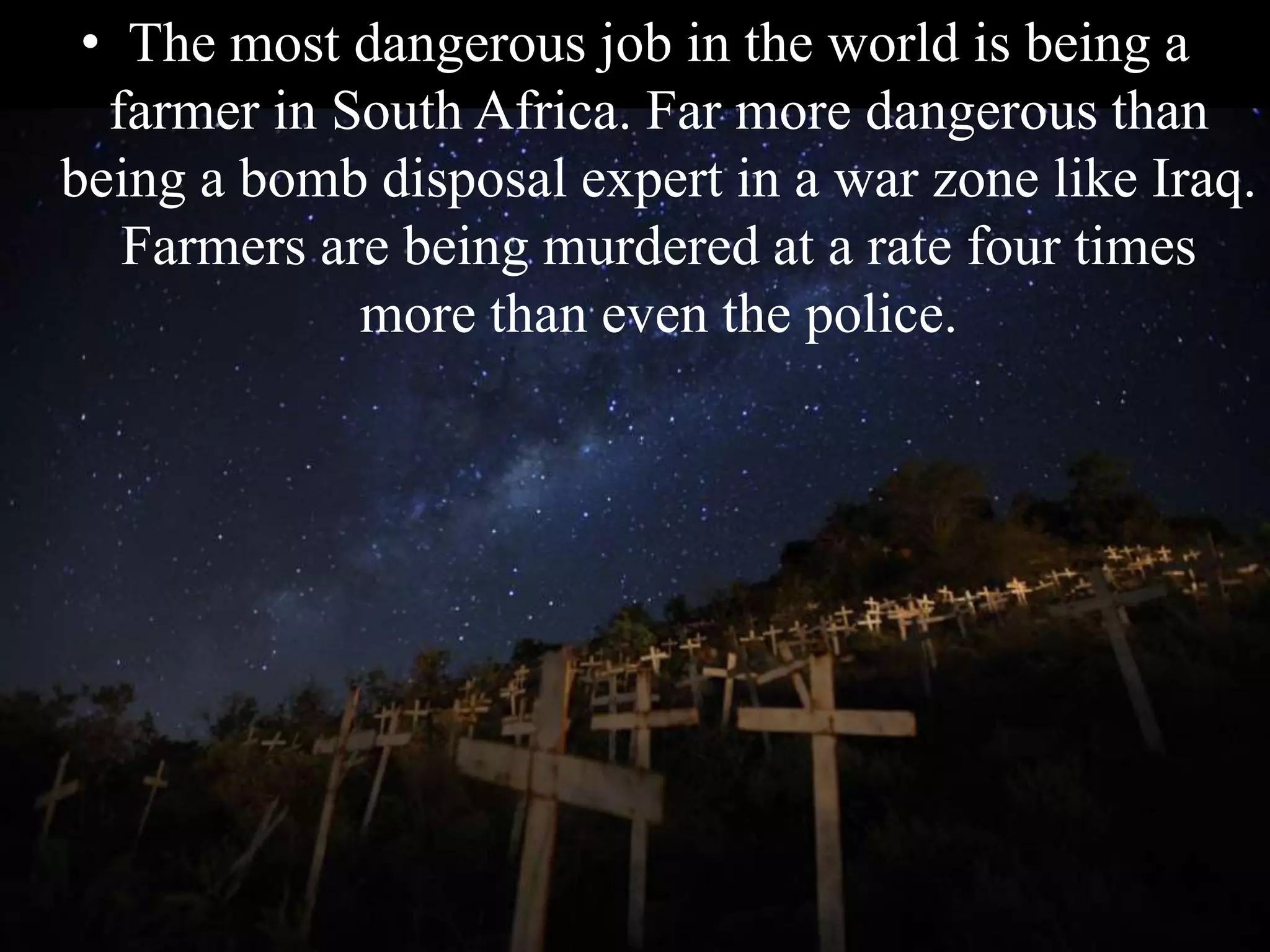 Farm Terrorism and Genocide in South Africa | PPT