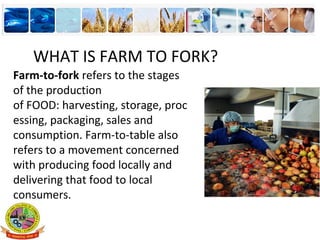 Farm to fork ppt | PPT