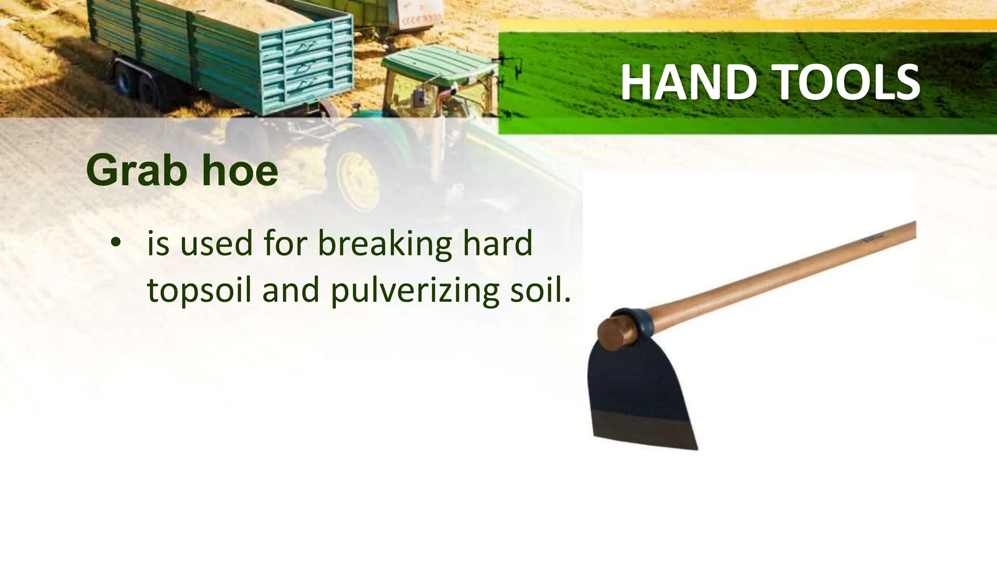 Grade 7- Agricultural Crop Production.Farm Tools and Equipment.pptx