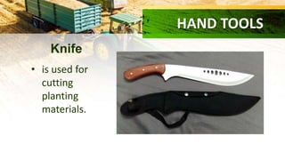 Grade 7- Agricultural Crop Production.Farm Tools and Equipment.pptx