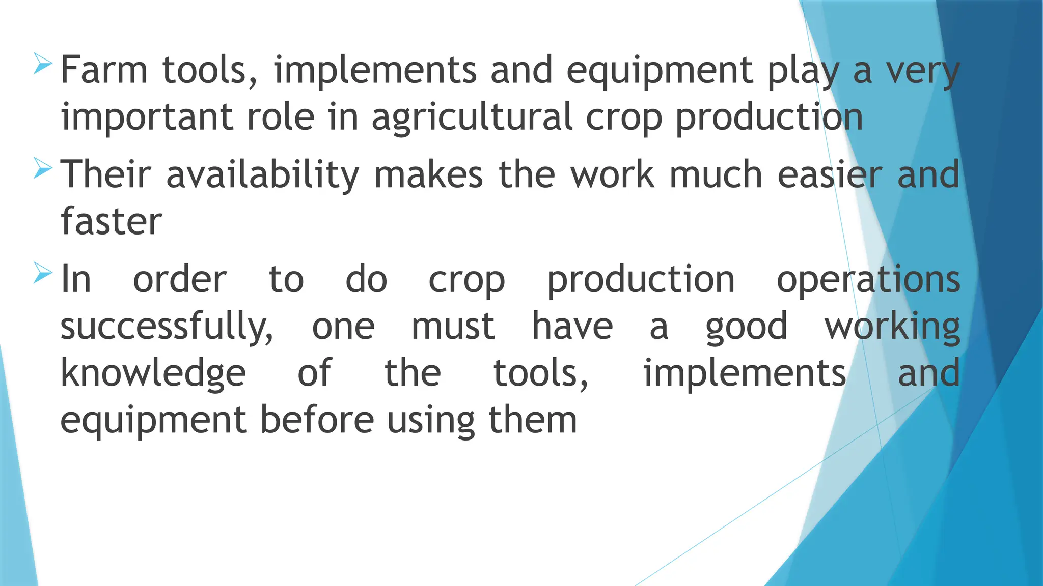 FARM TOOLS example with their usesP PPT..pptx | Agriculture | Industries