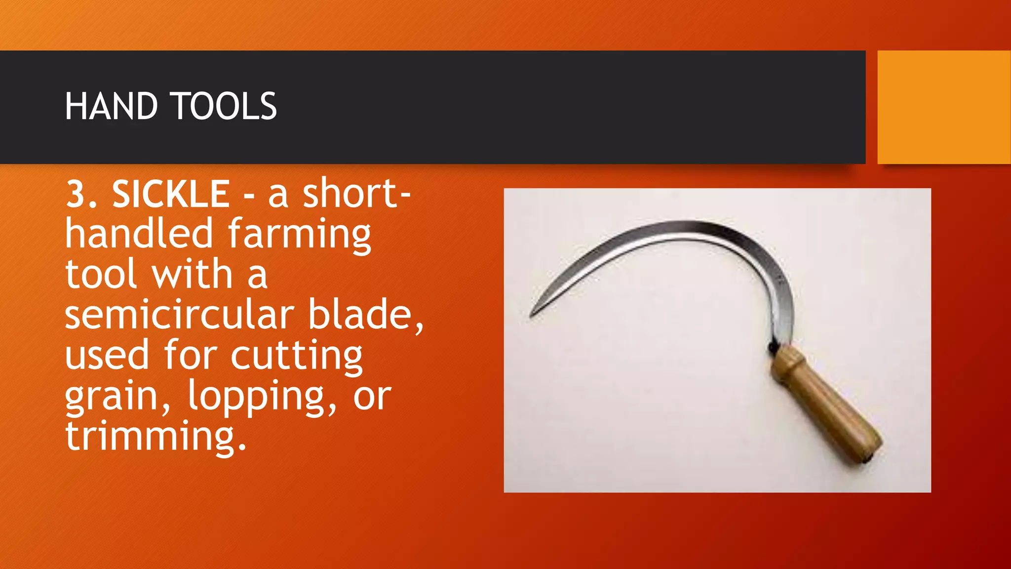 Farm tools and equipment | PPTX