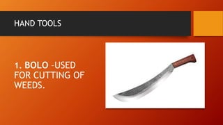 Farm tools and equipment | PPTX