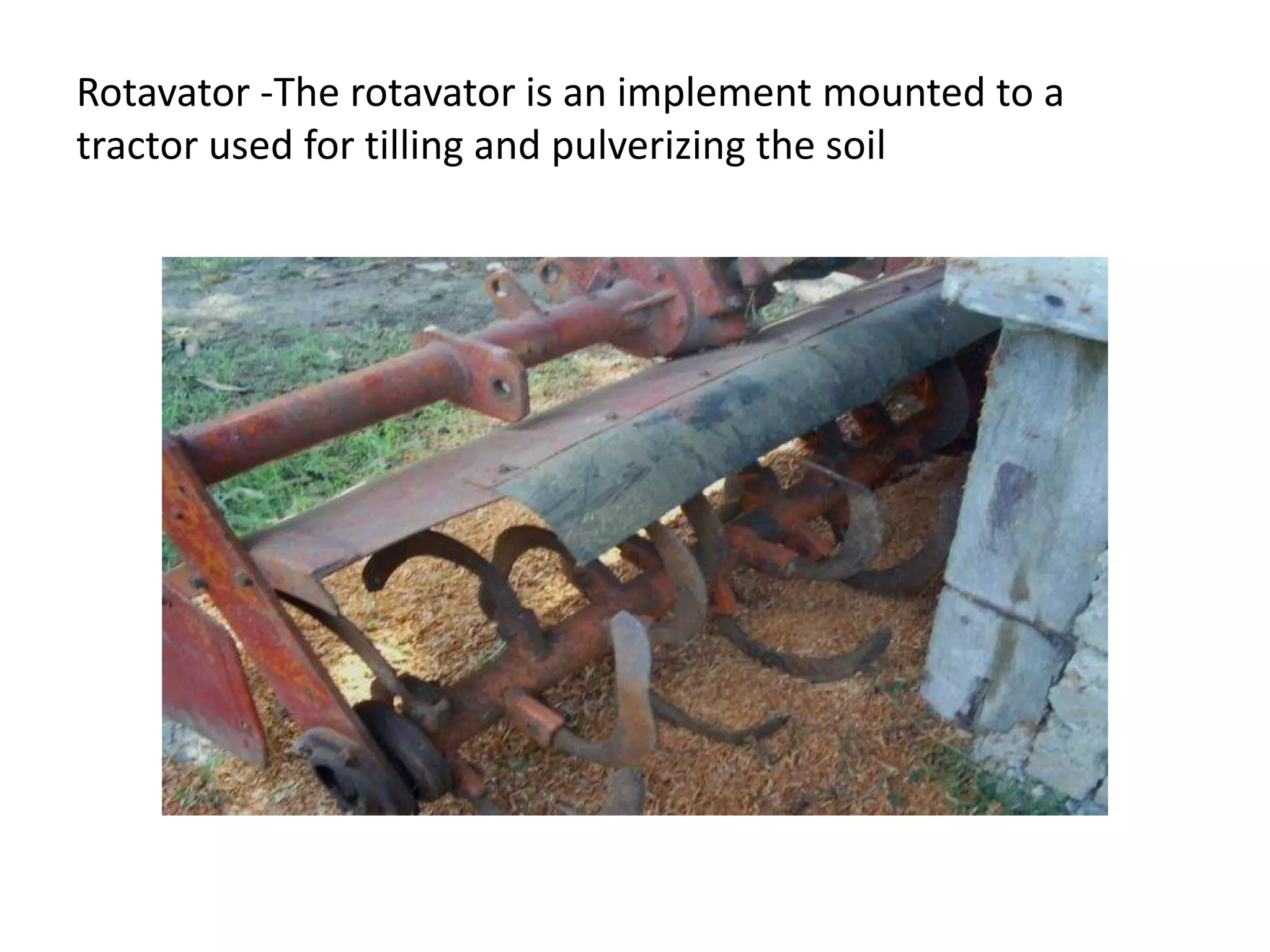 Farm tools, equipment and implements | PPTX