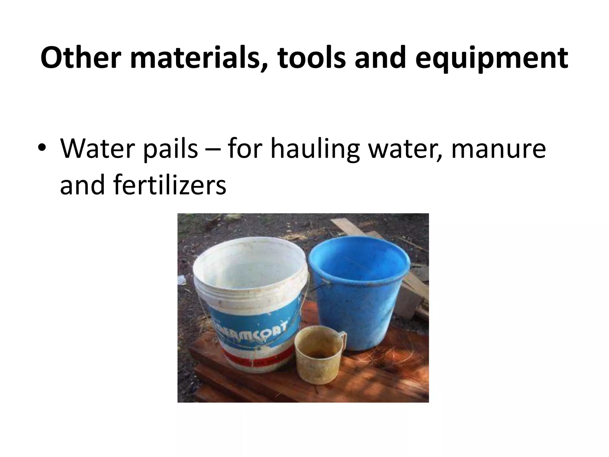 Farm tools, equipment and implements | PPTX