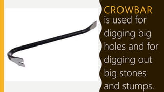Farm tools in agricultural crop production | PPTX
