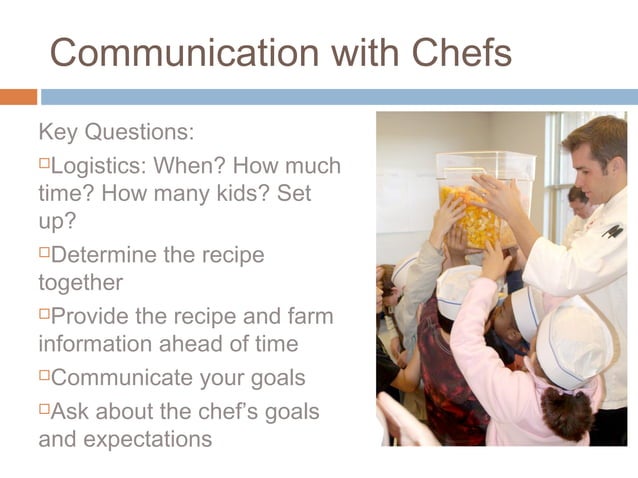 Farm to School Institute: Cooking in the Classroom | PPT