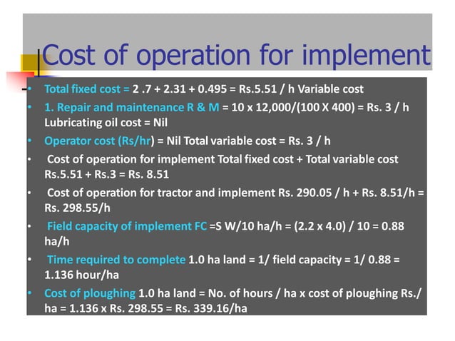 Farm tractor and tractor operating cost estimation.pptx