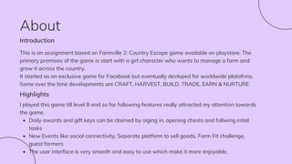 Product Management Case Study : Farmville 2 country escape | PDF