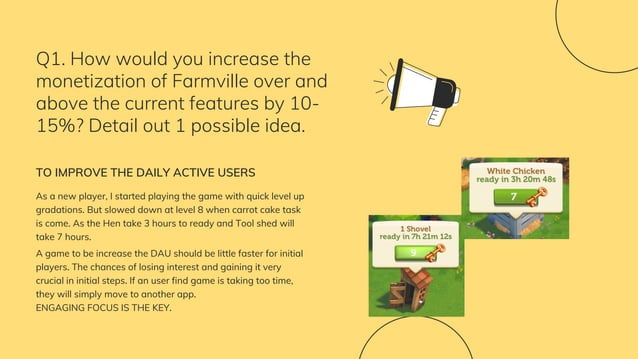 Product Management Case Study : Farmville 2 country escape | PDF