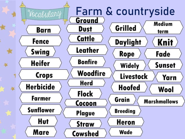 Farm vocabulary | PPT