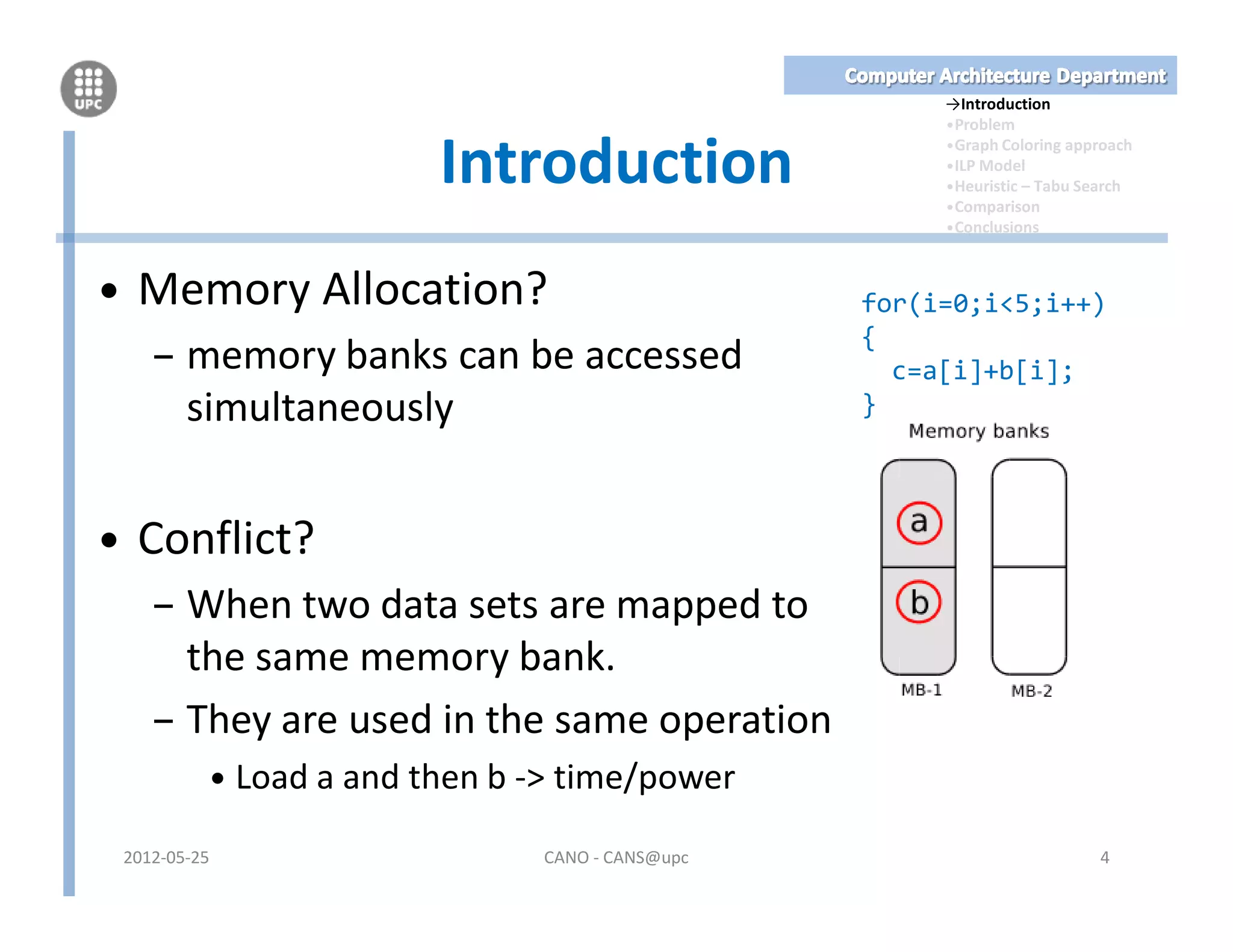 A mathematical model and a heuristic memory allocation problem | PDF