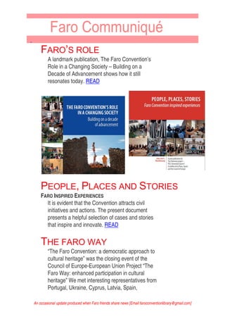 FARO Communique #7.pdf | Politics