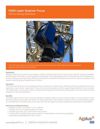 FARO Laser Scanner Focus | PDF