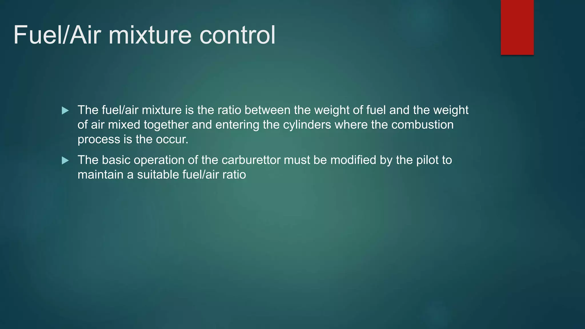 AIRCRAFT CARBURETTOR SYSTEM | PPTX