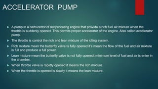 AIRCRAFT CARBURETTOR SYSTEM | PPTX