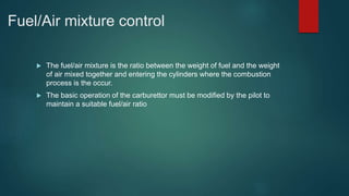 AIRCRAFT CARBURETTOR SYSTEM | PPTX