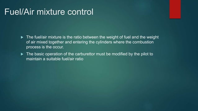 AIRCRAFT CARBURETTOR SYSTEM | PPT