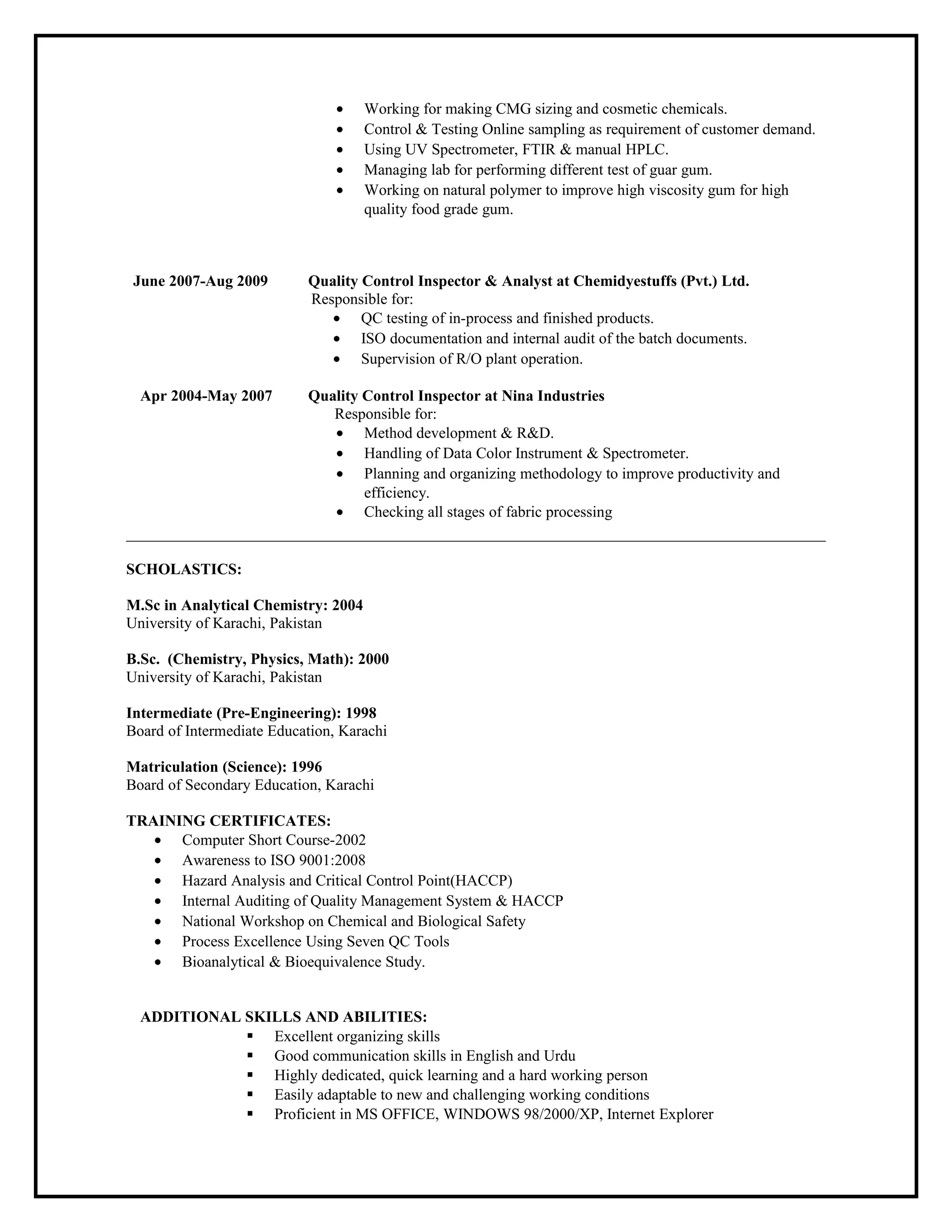 Farooq pharma job | DOC