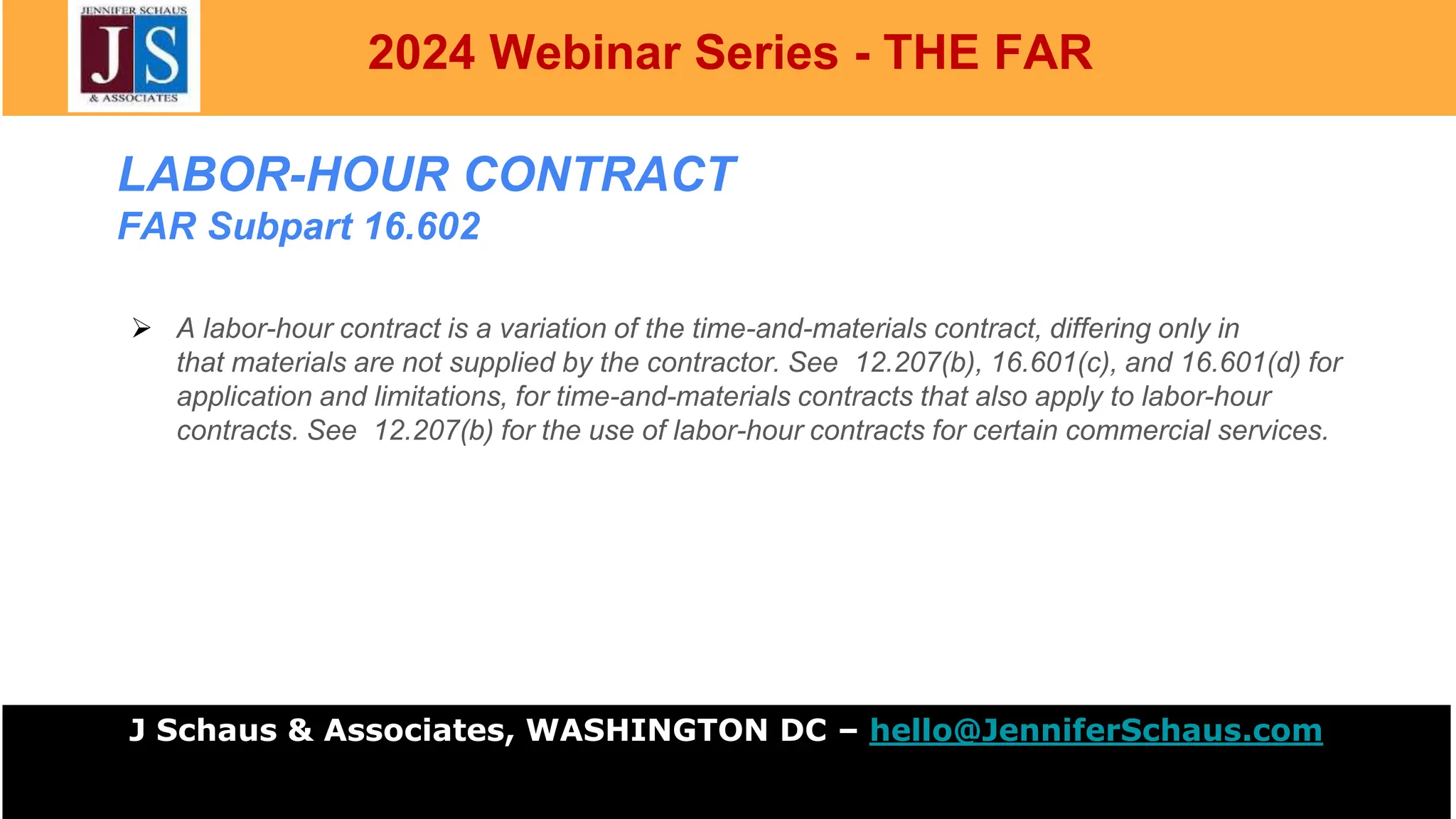 2024: The FAR, Federal Acquisition Regulations - Part 16 | PPT