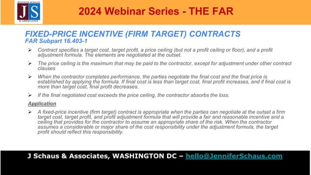 2024: The FAR, Federal Acquisition Regulations - Part 16 | PPT