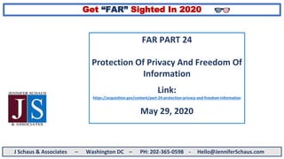 Government Contacting - FAR Part 24 - Protection Of Privacy And Freedom ...