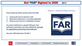 Government Contracting - FAR Part 2 - Definition Of Words And Terms ...