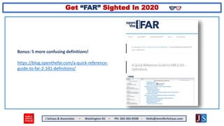 Government Contracting - FAR Part 2 - Definition Of Words And Terms ...