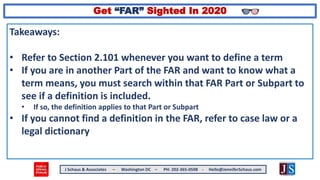 Government Contracting - FAR Part 2 - Definition Of Words And Terms ...