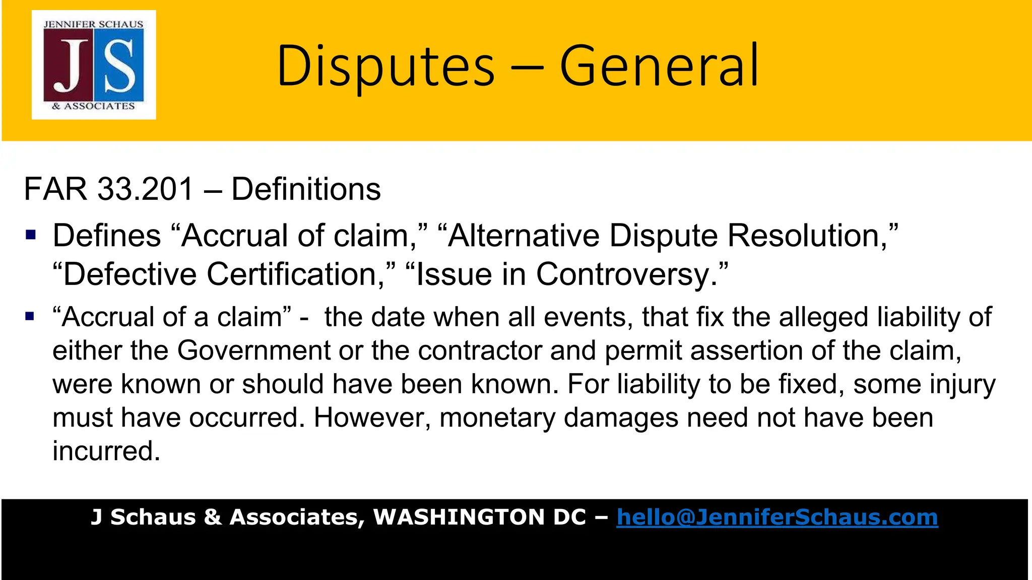 2024: The FAR - Federal Acquisition Regulations, Part 33 | PPTX