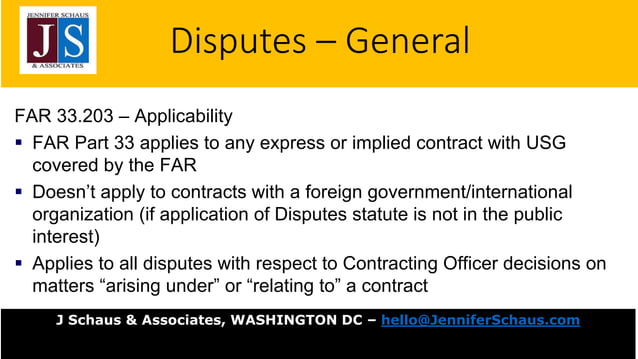 2024: The FAR - Federal Acquisition Regulations, Part 33 | PPTX