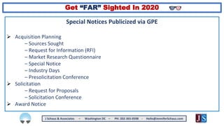 Government Contacting - Part 5 - Publicizing Contract Actions | PPTX