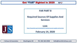 Government Contacting - FAR Part 8 - Required Sources Of Supplies And ...