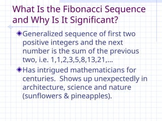 Fibonacci Sequence m_mathematics abd sciencer.ppt