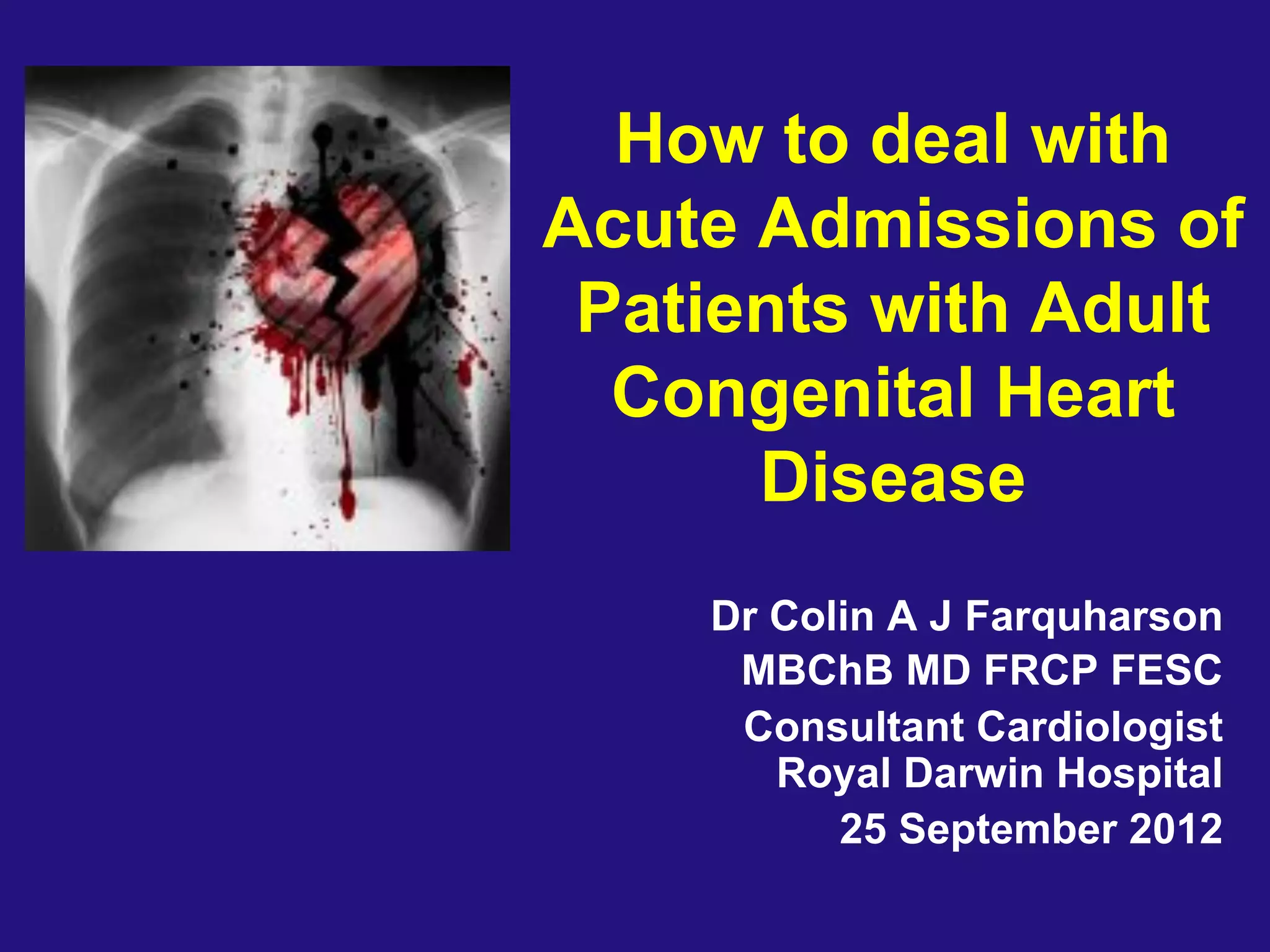 Colin Farquharson - ACHD presentation Darwin 2012 | PDF