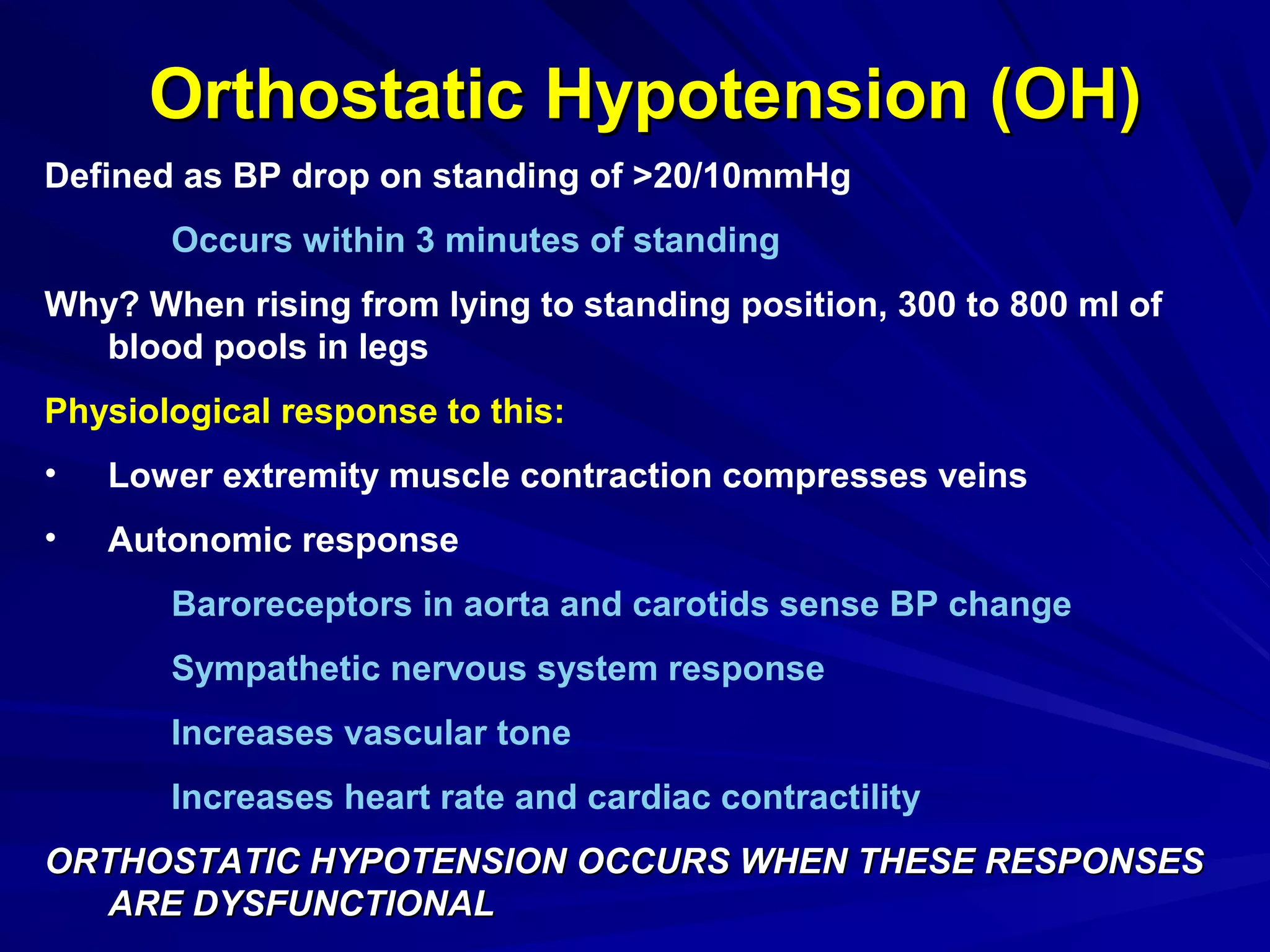 Colin Farquharson - orthostatic hypotension | PPT