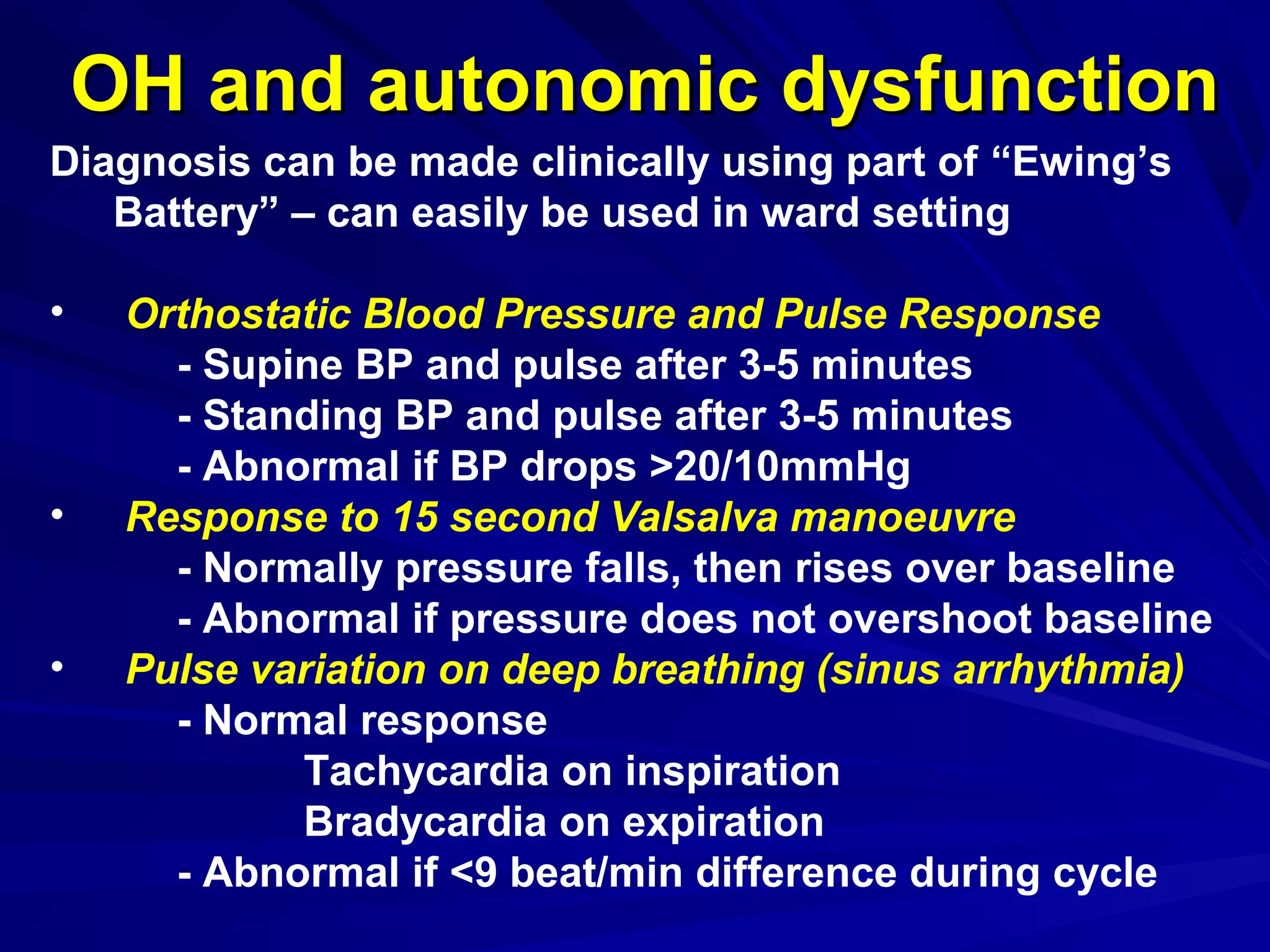 Colin Farquharson - orthostatic hypotension | PPT