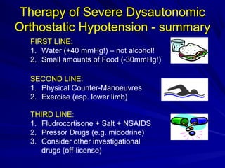 Colin Farquharson - orthostatic hypotension | PPT