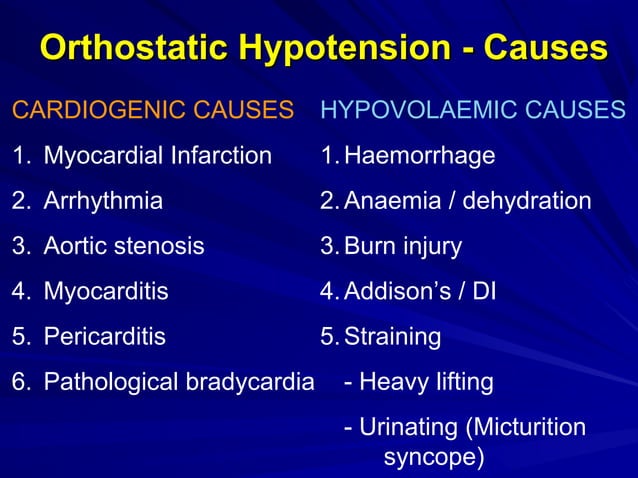 Colin Farquharson - orthostatic hypotension | PPT | Heart and ...