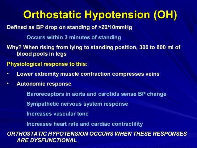 Colin Farquharson - orthostatic hypotension