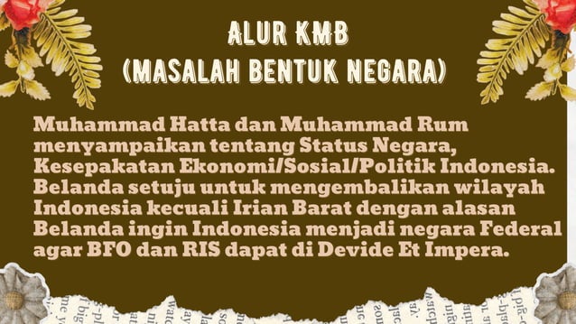 Sejarah KMB Konferensi Meja Bundar Simplified Presentation | PDF