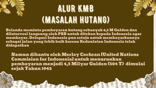 Sejarah KMB Konferensi Meja Bundar Simplified Presentation | PDF