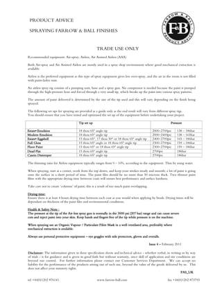 Farrowball spraying | PDF