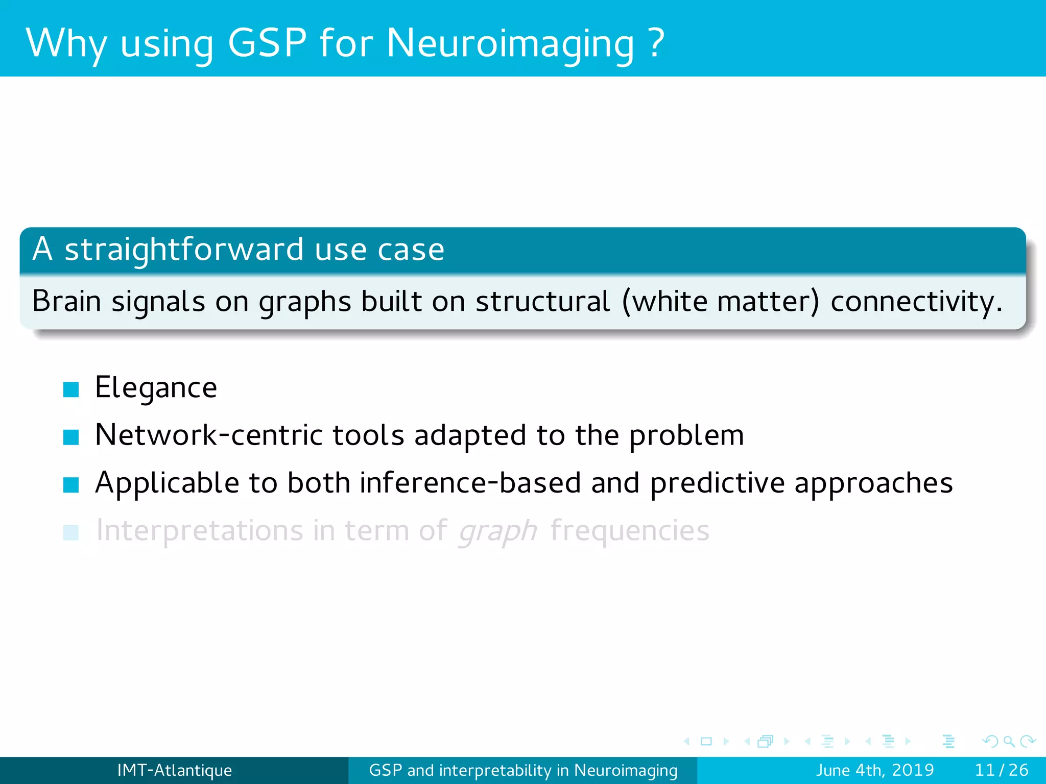 Graph Signal Processing: an interpretable framework to link neurocognitive architectures with ...